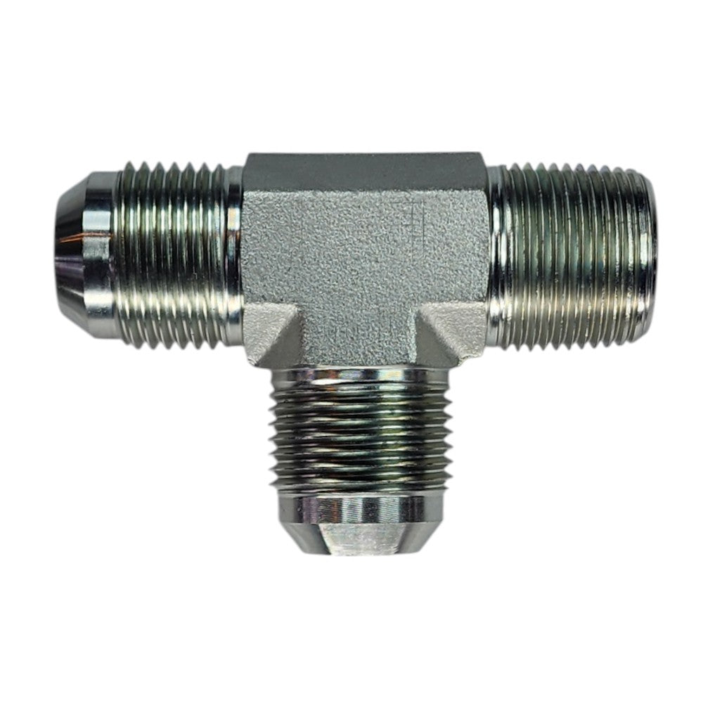 2605 - Male JIC x Male NPT x Male JIC Tee – TR Hydraulics Inc.